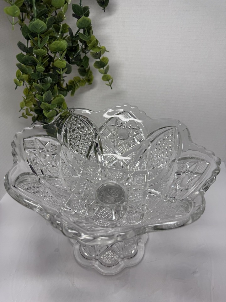 Antique Early American Pattern Glass Bowl | eBay