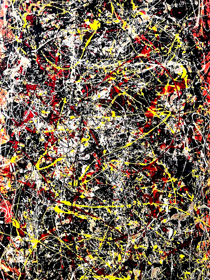 Jackson Pollock Action Painting COA Signed Numbered In Pencil - Sam ...