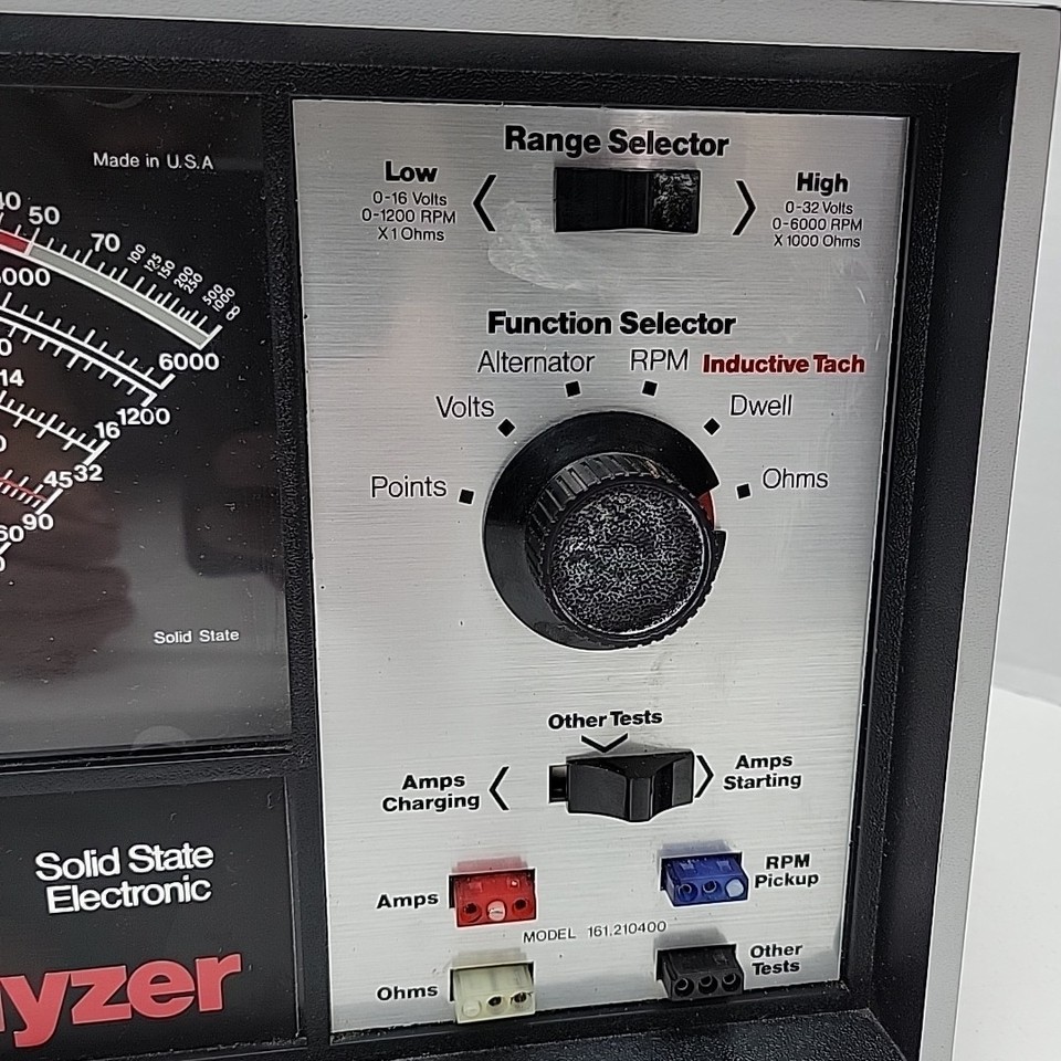 VTG Sears Craftsman Engine Analyzer 28-21040 With Accessories In Box ...