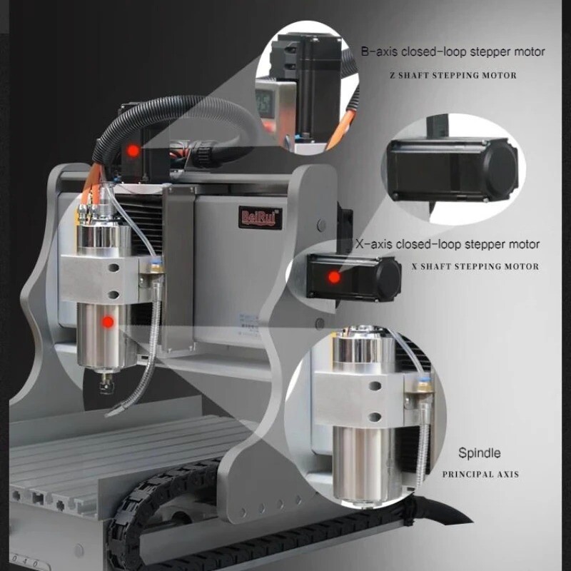 Multifunction CNC Carving Automation CNC Small Jade Metal Woodwork Four ...