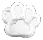White Dog Paw Patch Lot of 2 Embroidered Iron on Sew on (2 1/2" in) | eBay