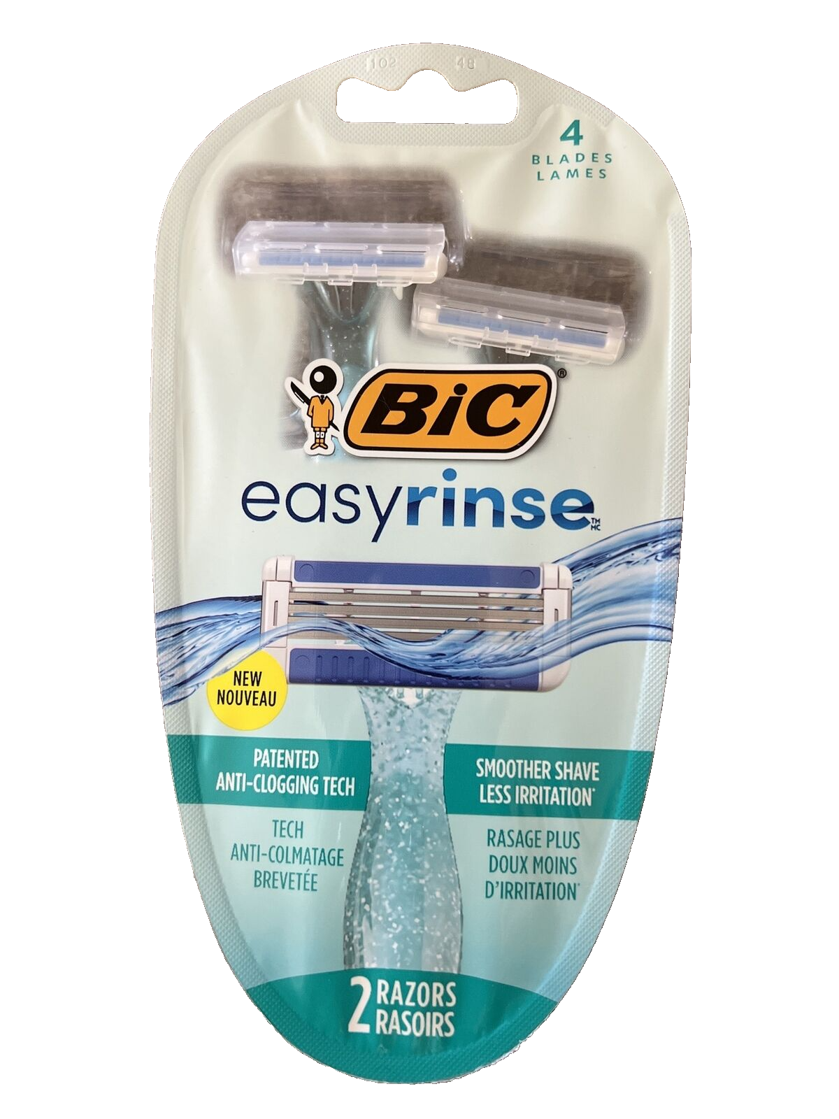 BIC Easy Rinse 2 Disposable 4 Blades Razors (1 Pack) | eBay