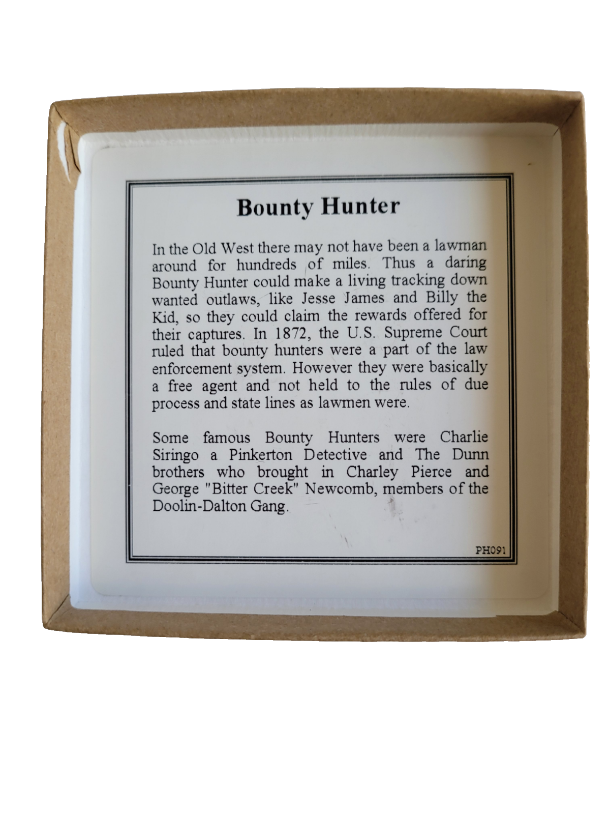 Old West US Bounty Hunter Badge Western Silver Gold Finish Bounty ...