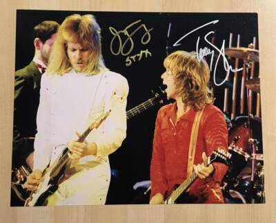 JAMES YOUNG & TOMMY SHAW SIGNED 11x14 PHOTO AUTOGRAPHED STYX BAND COA ...