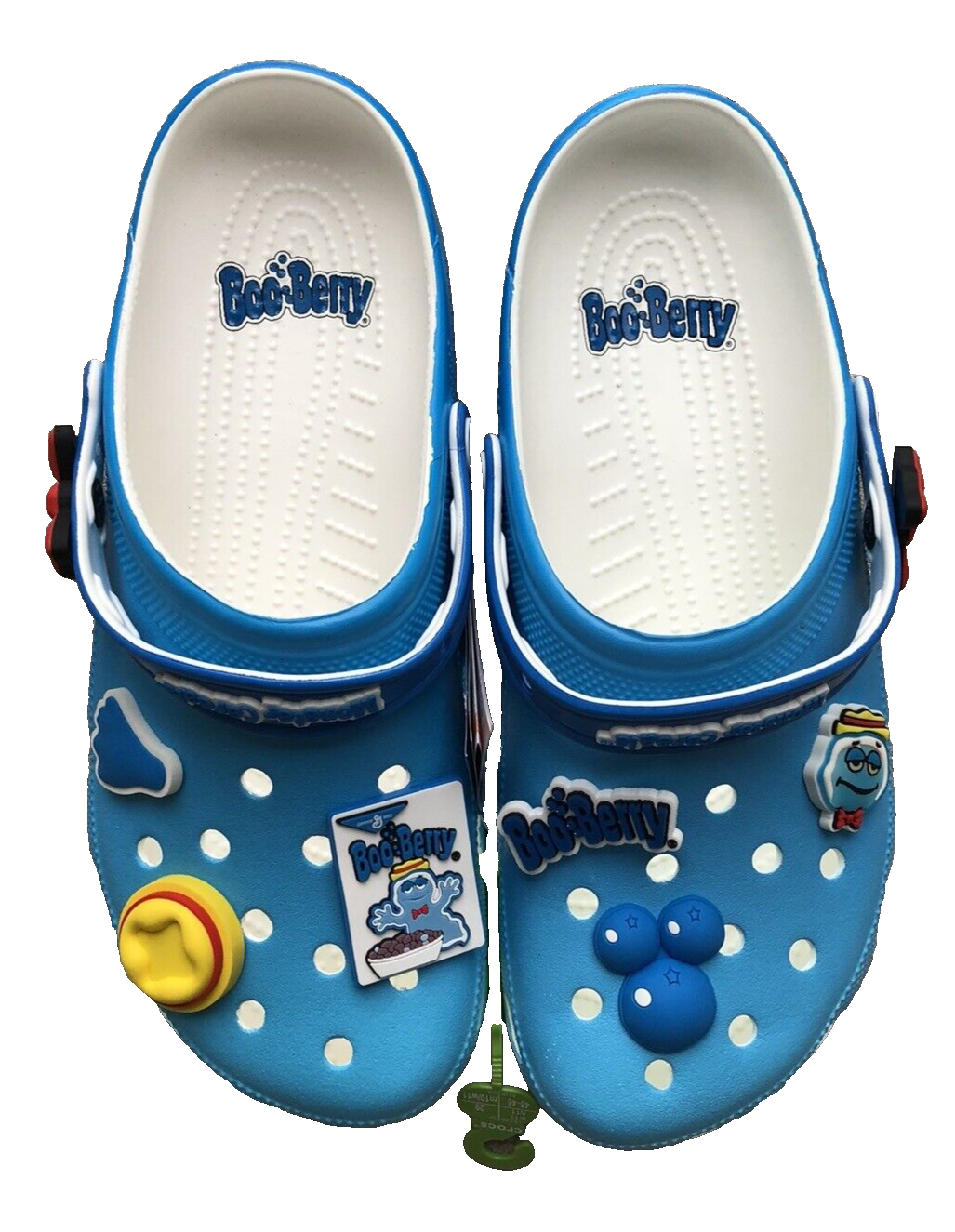 Crocs Classic Boo Berry General Mills White Blue Clog 208855-100 Men’s ...