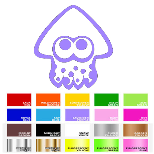 Splatoon Squid Decal Sticker for Laptop Car Window Home Wall Door Vinyl ...