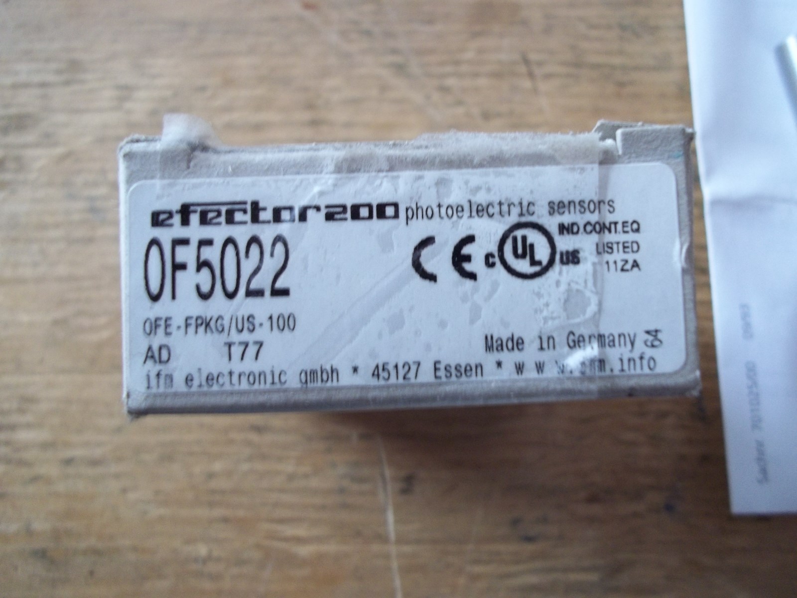 NEW IN BOX IFM OF5022 PHOTO-ELECTRIC THROUGH BEAM SENSOR | eBay