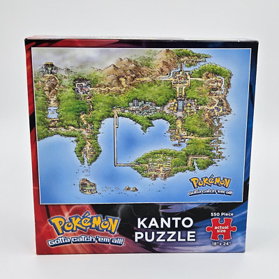 Pokemon Kanto Map 550 Piece 18" x 24"Jigsaw Puzzle USAopoly | eBay