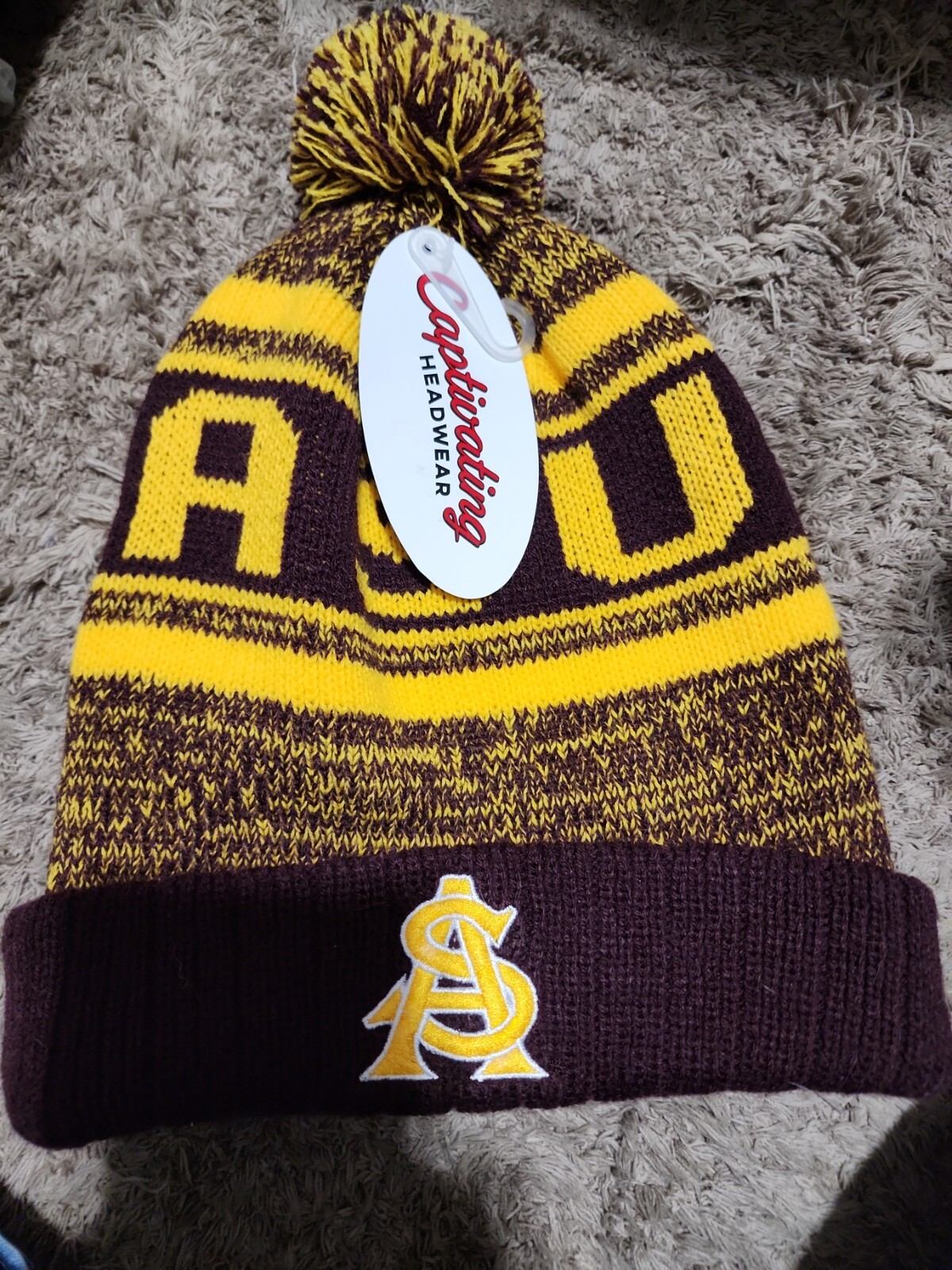 captivating headwear Beanie ASU DEVILS | eBay