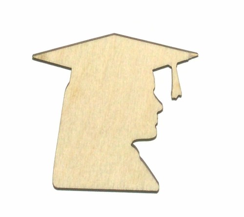Female Graduate Unfinished Wood Shape Cut Out F11130 Crafts Lindahl ...