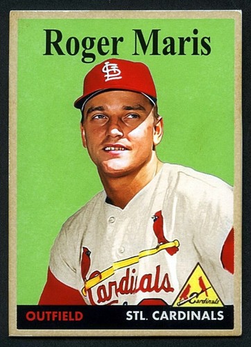 Banty Red New Era '58 ROGER MARIS, St. Louis Cardinals DEBUT | eBay