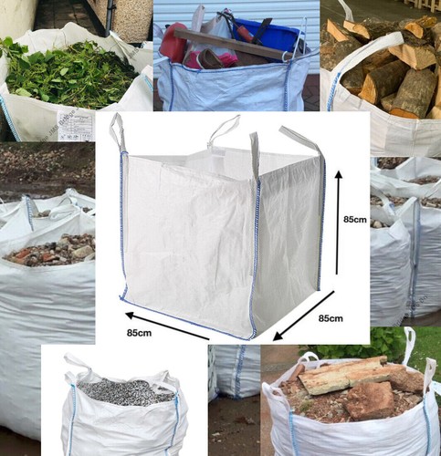 One Tonne Dumpy Bags Bulk Jumbo Builders Garden Aggregate Sacks rubble ...