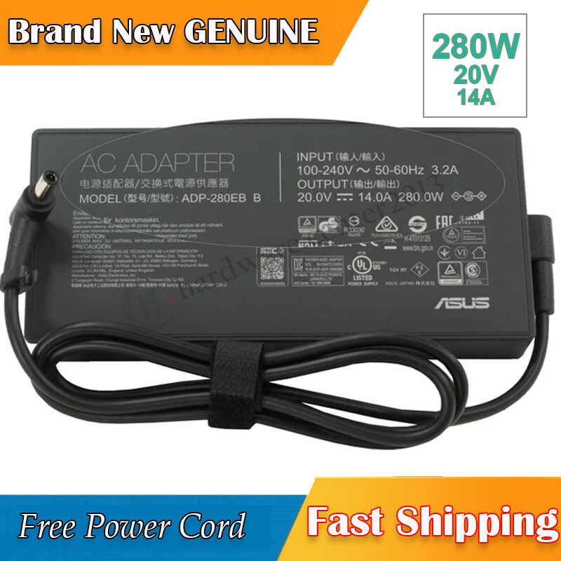 Genuine 6PHI 280W ASUS 20V ADP-280EB B Power Gaming Laptop Adapter | eBay