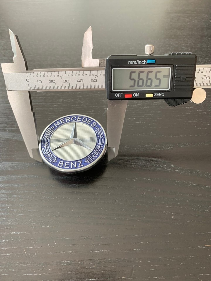 Front Hood Star Blue Emblem Logo Badge For Mercedes C160 C180 C200 C300 ...