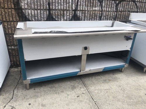 72" 6ft Stainless Steel Electric Steam Table 5 Pans Single Element 208V ...