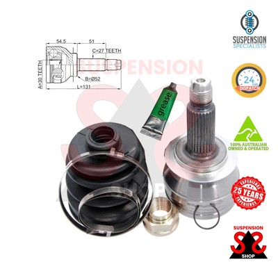 Wheel Side Cv Joint Kit, Drive Shaft Suit SUBARU XV 2.0 i AWD (GP7 ...