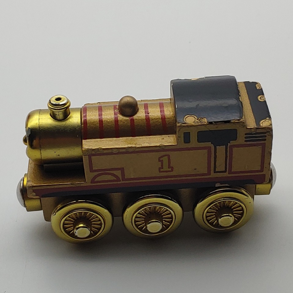 Golden Thomas Edition Thomas the Train Wooden Railway Friends Rarer ...