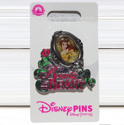 Disney Pin - Beauty And The Beast Enchanted Mirror Spinner | eBay