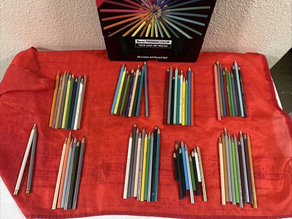 Berol Prismacolor 68 Color Art Pencil Set Thick Lead Art Pencils ...