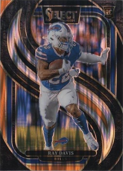 2024 Panini Select - Premier Level Ray Davis #189 Black & Orange Shock ...