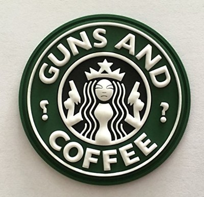 Guns and Coffee 3D PVC Tactical Morale Patch Appliques Caps Bags Vests Military | eBay