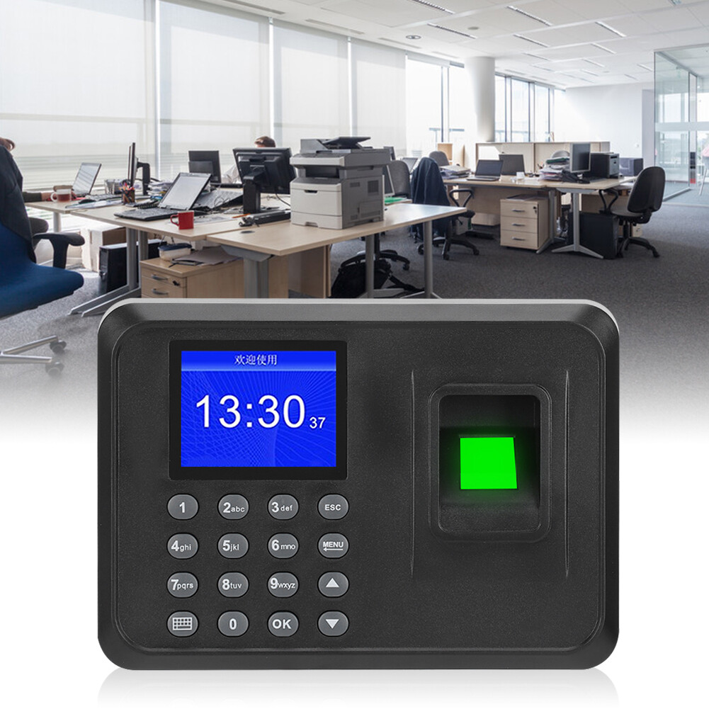 Fingerprint Attendance Machine Office Employee Time Clock Biometric ...