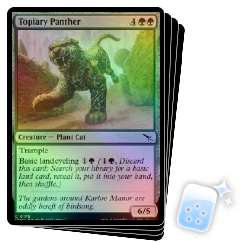FOIL TOPIARY PANTHER X4 Murders At Karlov Manor MKM Magic MTG MINT CARD ...