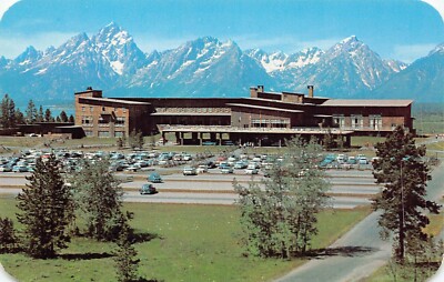 Moran WY-Wyoming, Jackson Lake Lodge Grand Teton National Park Vtg ...
