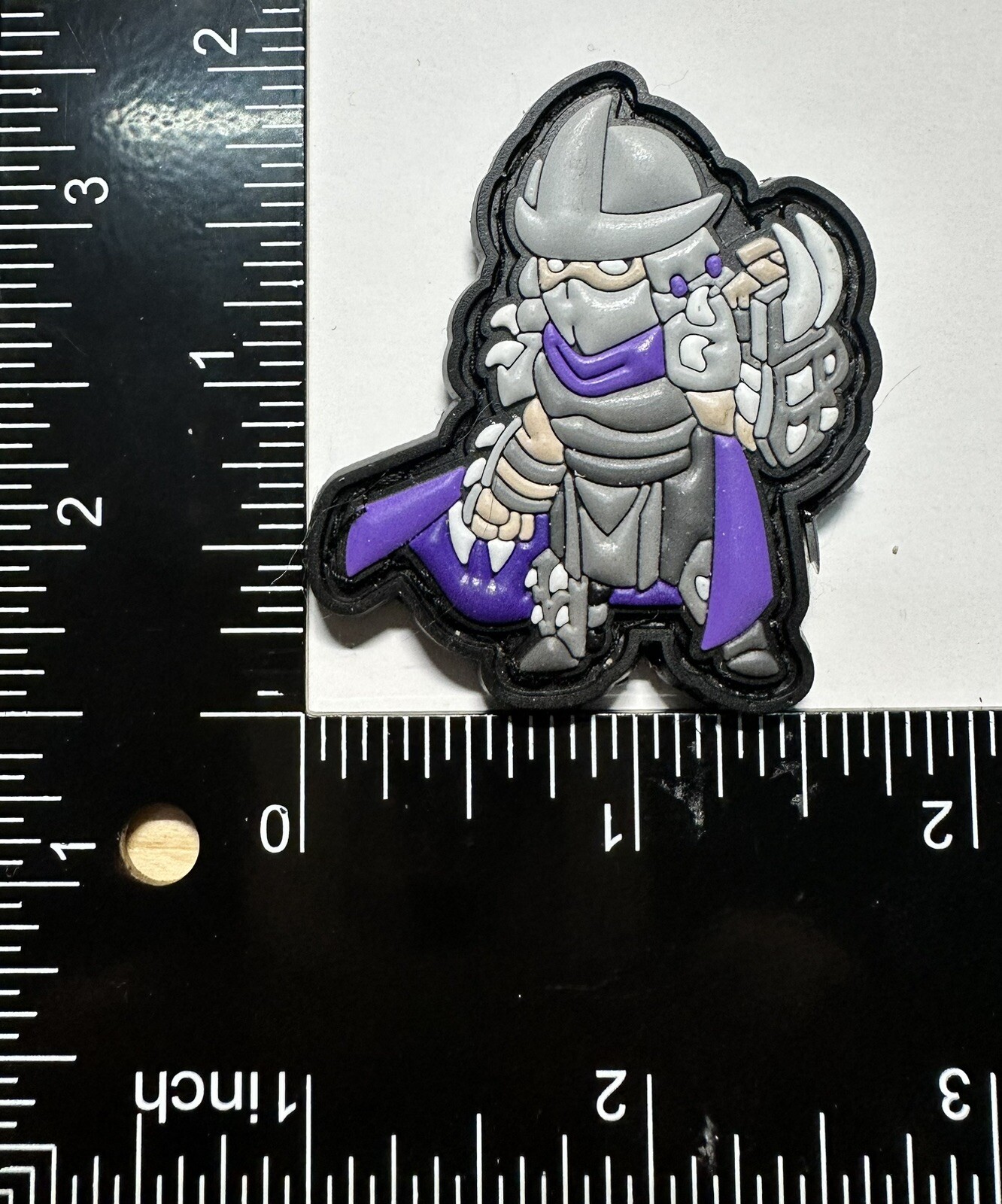 Shredder tmnt pvc rubber morale ranger eye patch Edc | eBay