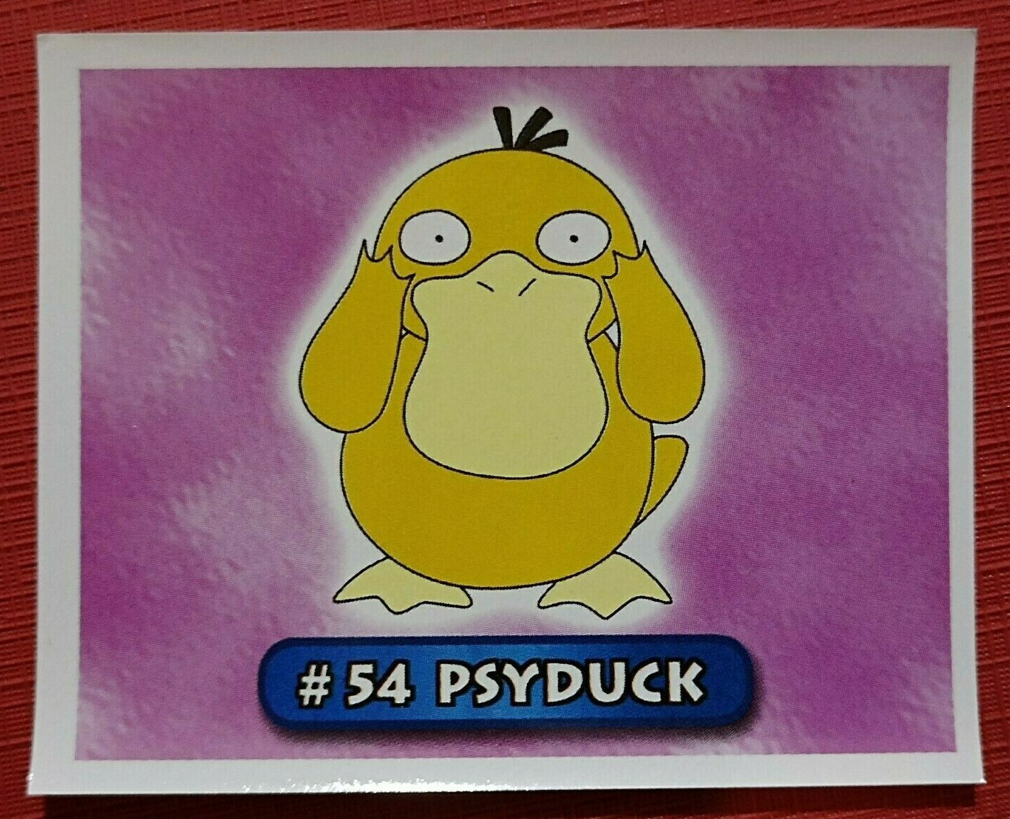 1999 Navarrete POKEMON Cromo #054 PSYDUCK South America Edition PERU ...