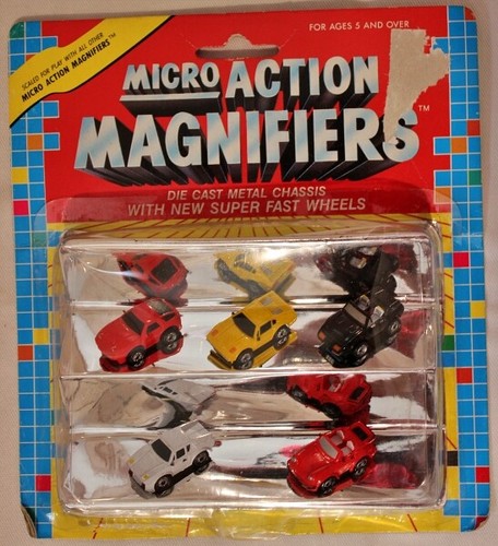 Vintage 1989 Funrise MICRO ACTION MAGNIFIERS - 5 cars - New - No. 10001 ...