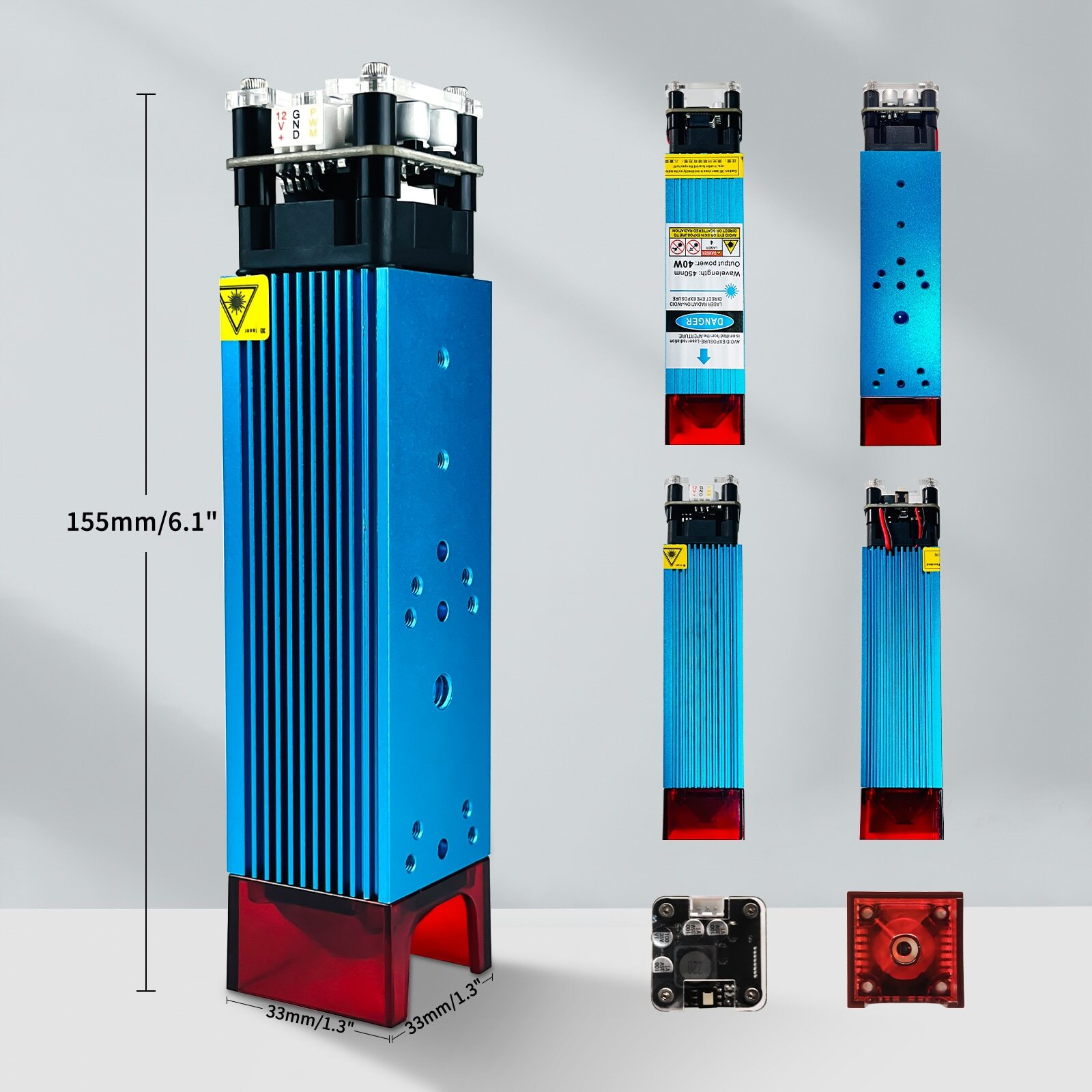 40W Laser Head with Air Assist For Laser Engraving Machine CNC Router ...