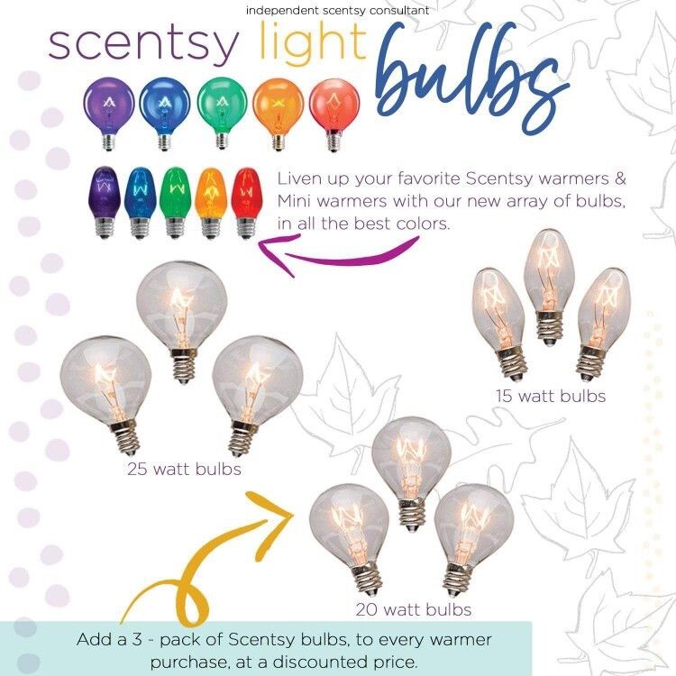 Scentsy Replacement Bulbs Scentsy 20 Watt Pink Light Bulbs 3 Pack