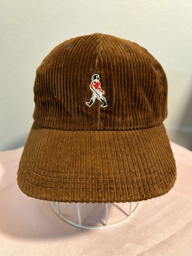 Johnnie Walker Logo Brown Corduroy Baseball Cap Adjustable Hat Vintage ...
