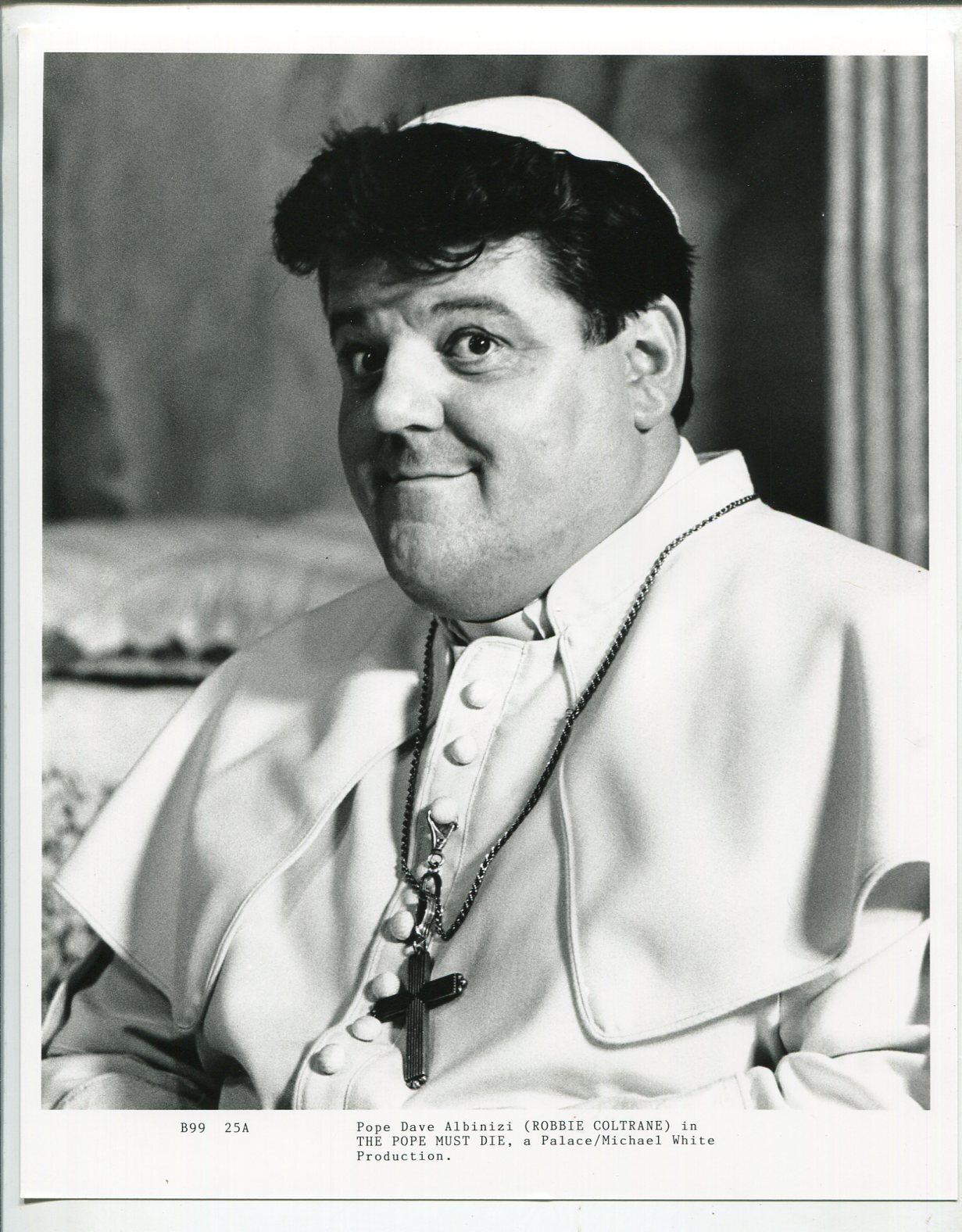 Pope Must Die #25-1991-8x10-B&W-Still-Robbie Coltrane-VG | eBay