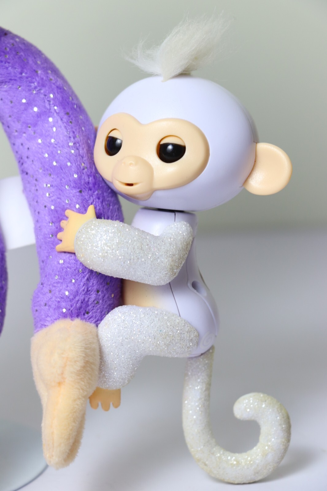Wowwee Fingerling Plush Purple Monkey 25cm Toy with Sound & Bendable ...