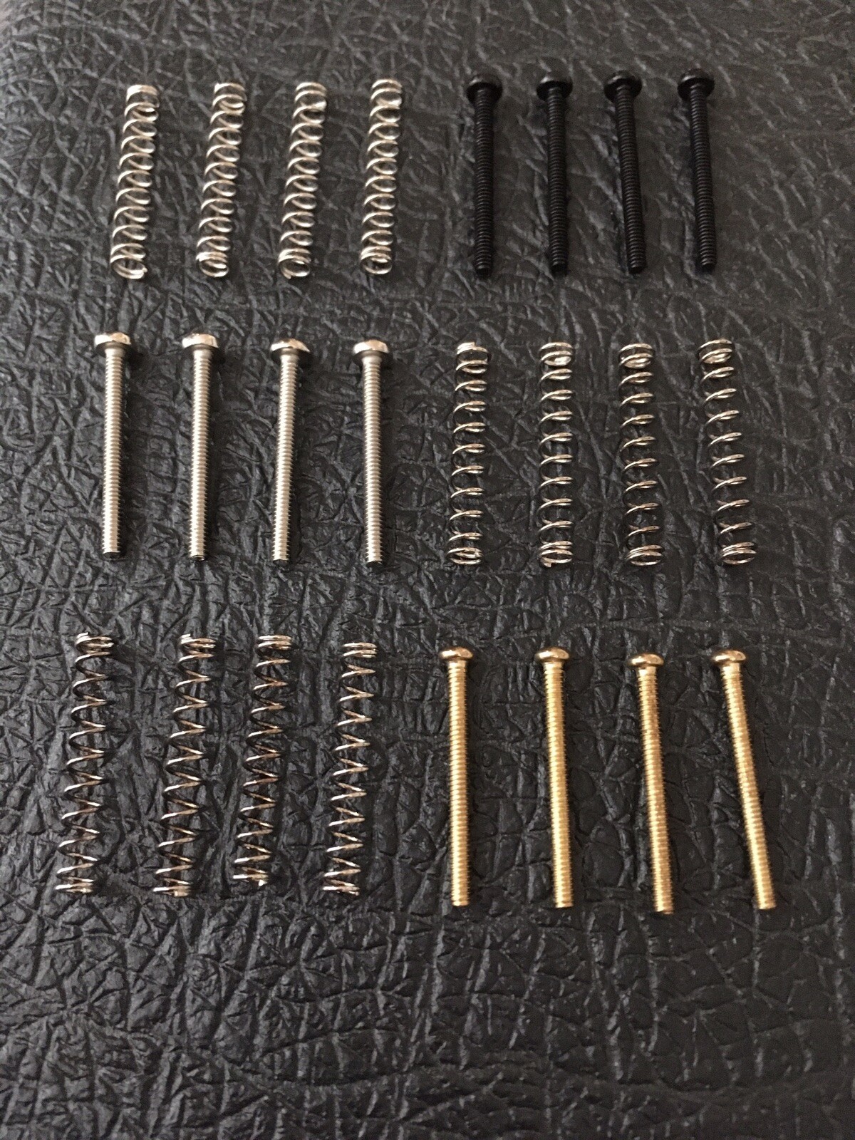 #3/48 Seymour Duncan Guitar Pickup Screws Black Chrome Gold Screws and ...