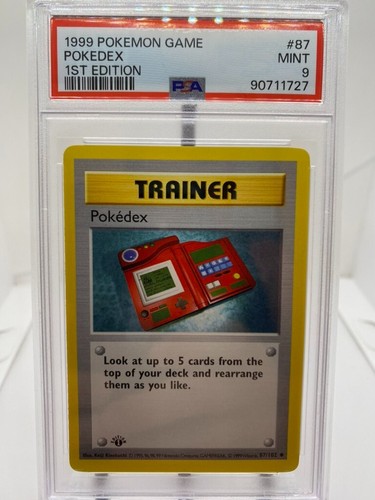 Pokemon! Pokedex Base Set 1st Edition PSA 9 | eBay