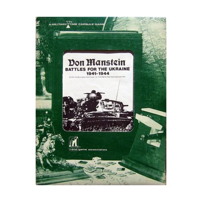 Rand Wargames Von Manstein - Battles for the Ukraine 1941-1944 Box Fair ...
