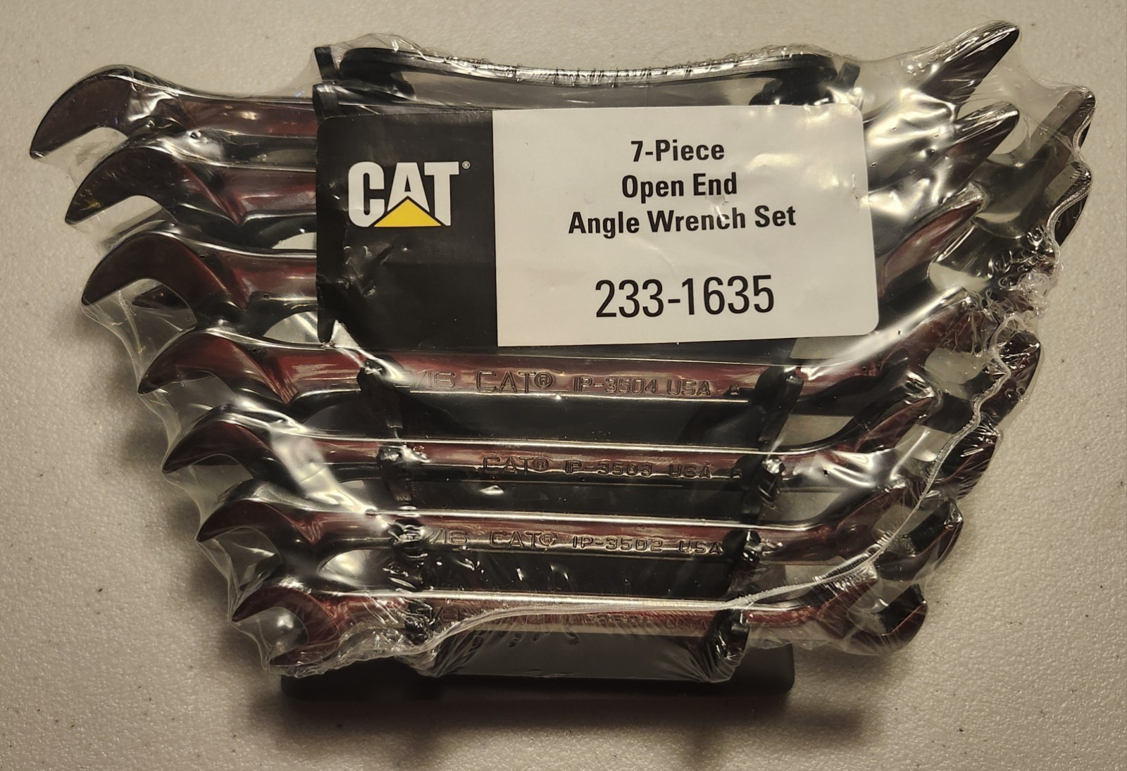 Caterpillar Tools USA Cat 7pc Open End Angle Wrench Set SAE By Snapon ...