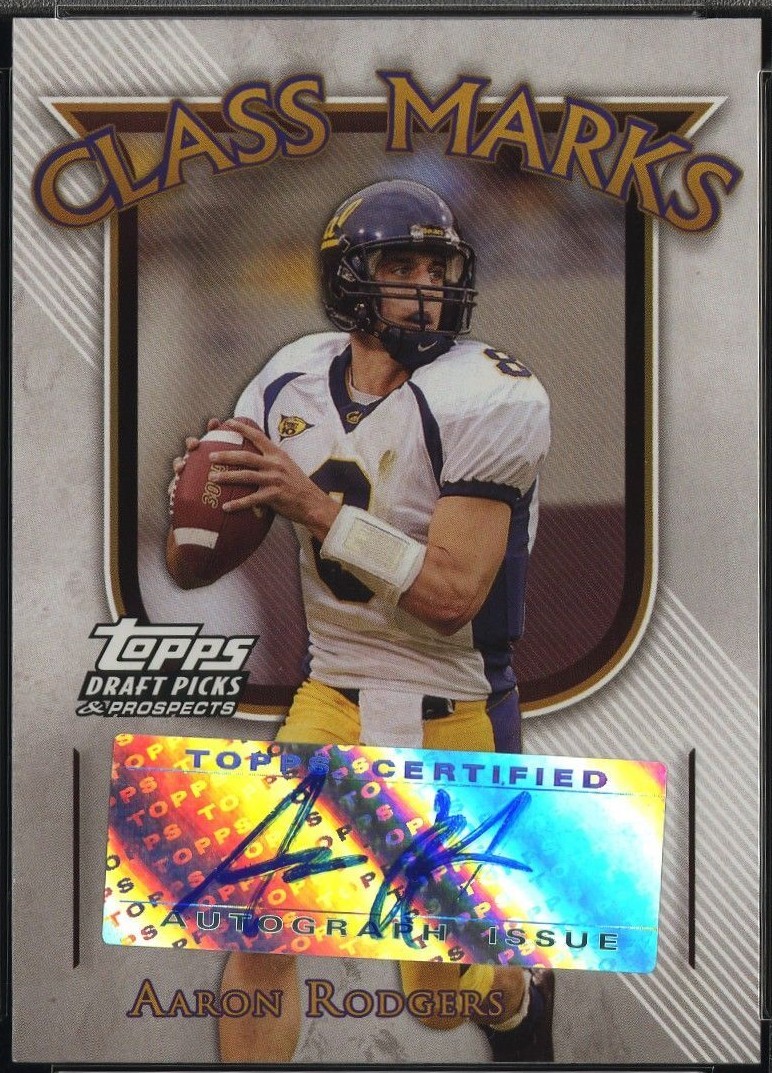 2005 Topps Draft Picks & Prospects - Class Marks Aaron Rodgers #CM-AR ...