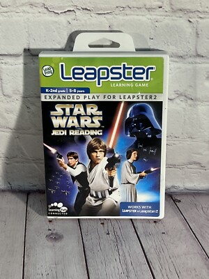 Leap Frog Leapster 1 & 2 Learning Game Star Wars Jedi Reading K-2nd ...