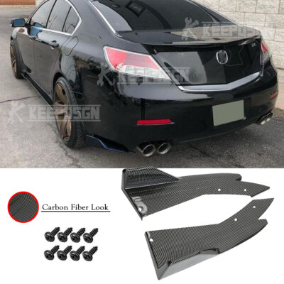 Carbon Look Rear Bumper Diffuser Splitter Spoiler Chin For Acura TL TLX ...