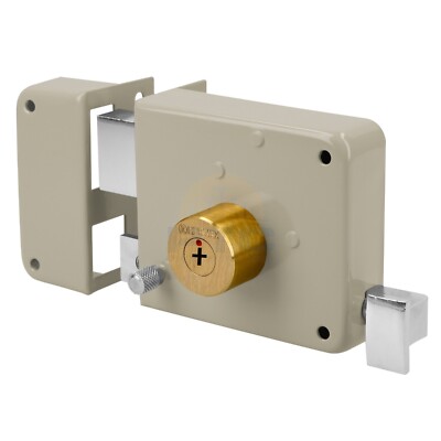 Hermex CS-85IB Left rim lock installs-easy, tetra key, blister | eBay