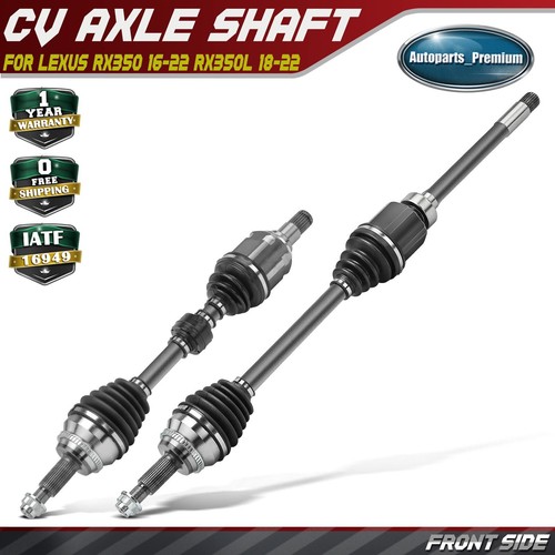 2x Front Left & Right CV Axle Assembly for Lexus RX350 2016-2022 RX350L ...