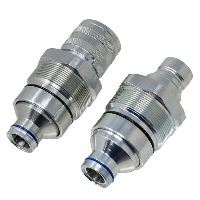 Hydraulic Quick-Connect Coupler AT406474 AT406475 for John Deere 320E ...