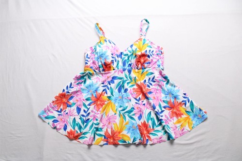 Shape Solver Women's Tropical Breeze V-Neck Tankini Top BL1 Multicolor ...