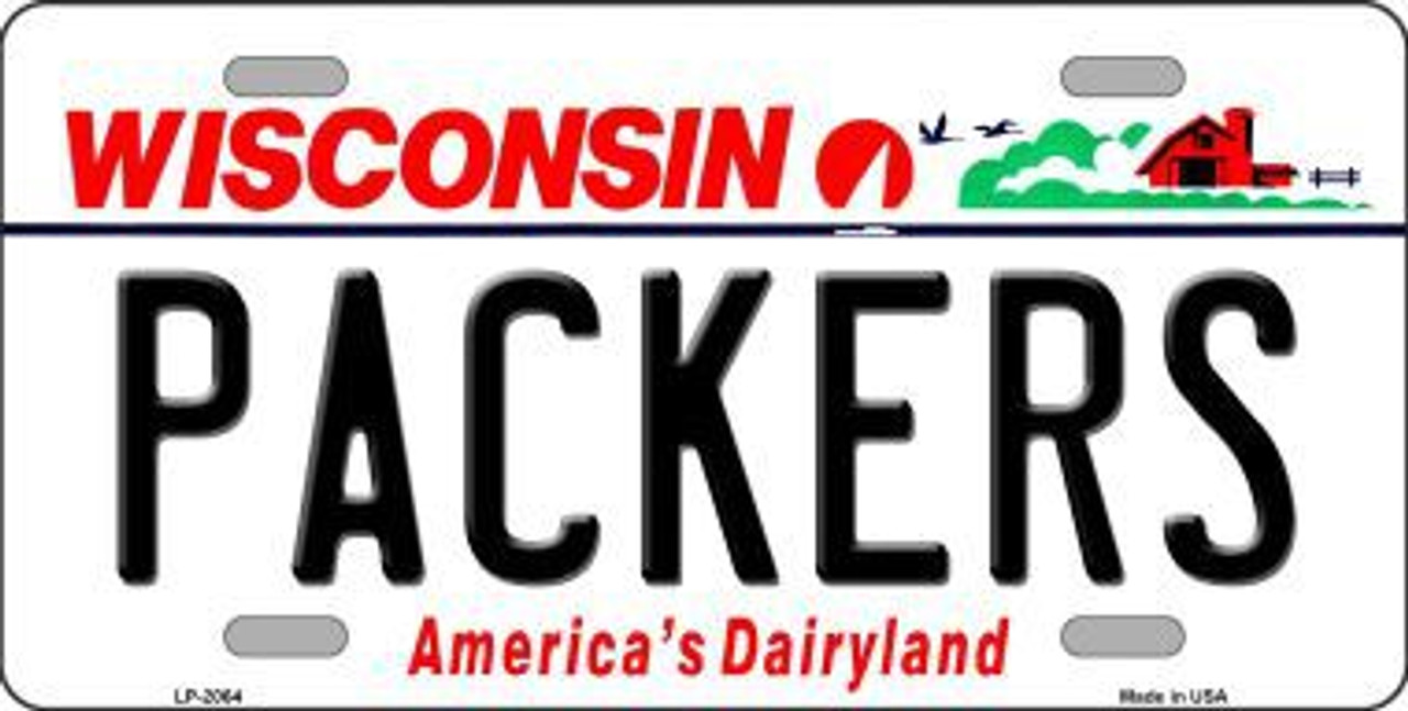 Packers Wisconsin State Metal License Plate Frame NFL Football Logo ...