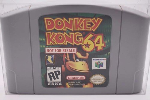 MINT Donkey Kong 64 Kiosk Not for Resale Gray Cart DEMO GREY NFR ...