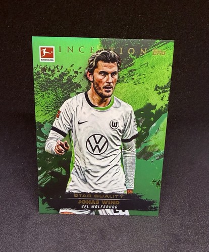 Jonas Wind /75 Green - 2024-25 Topps Inception Bundesliga - VfL ...